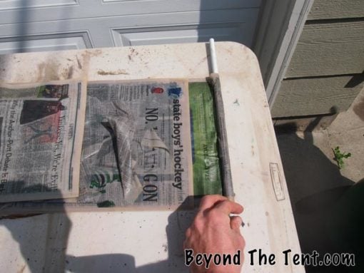 Recycled Newspaper Campfire Logs - Beyond The Tent