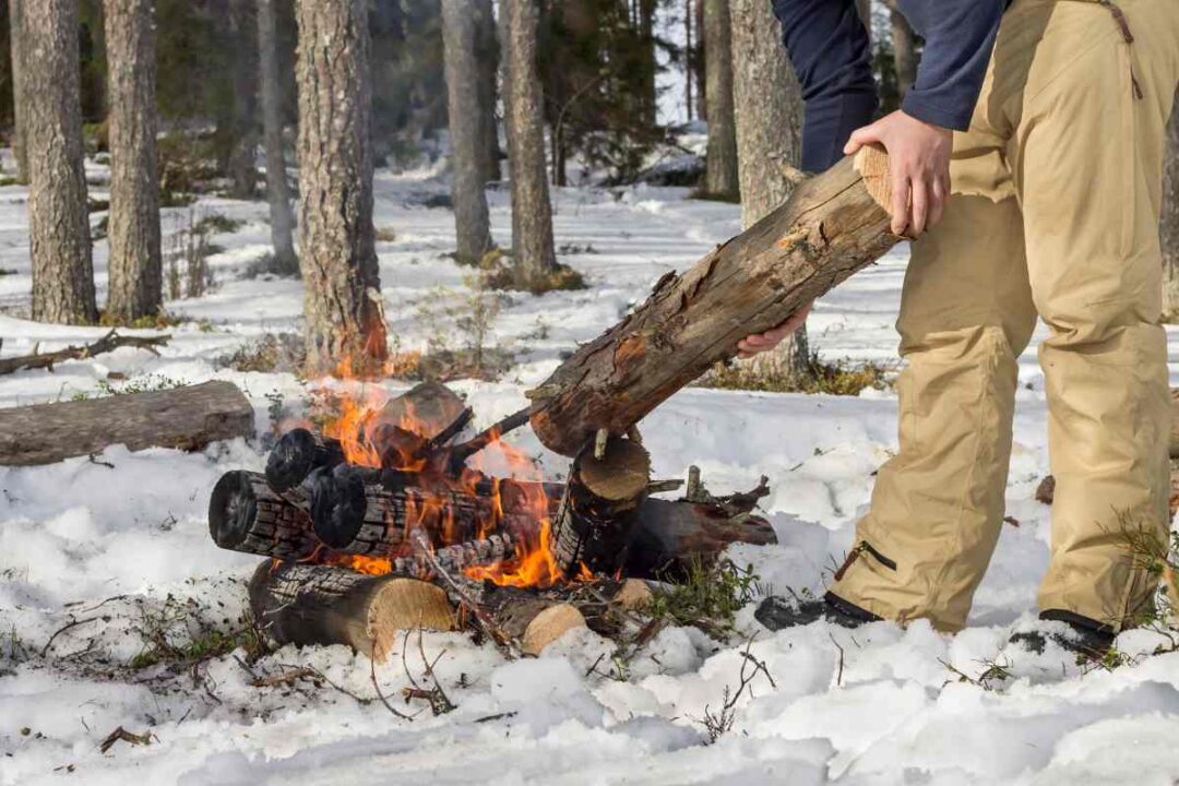 How to Build a Winter Campfire Safely and Effectively - Beyond The Tent